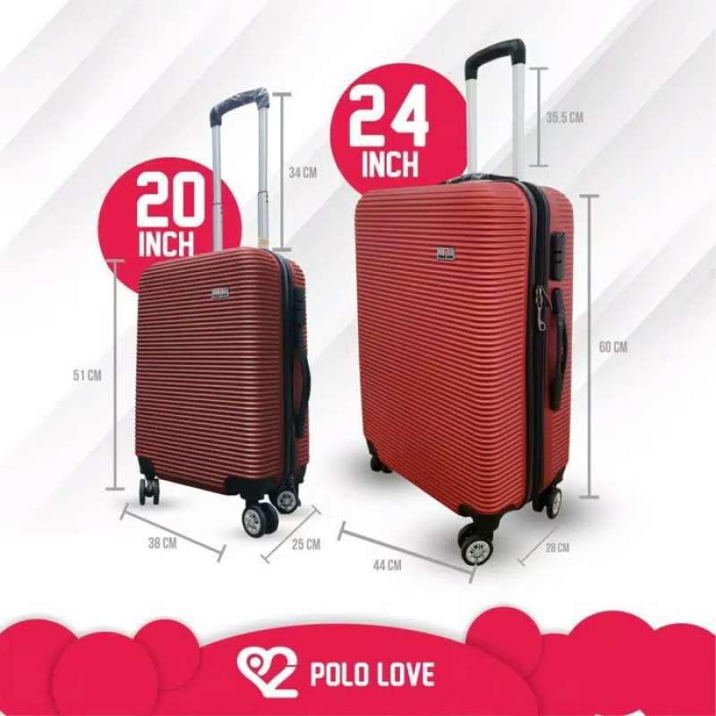 Promo Koper 20 Inch Kabin Dan 24 Inch Bagasi Tas Travel Murah Fiber ...
