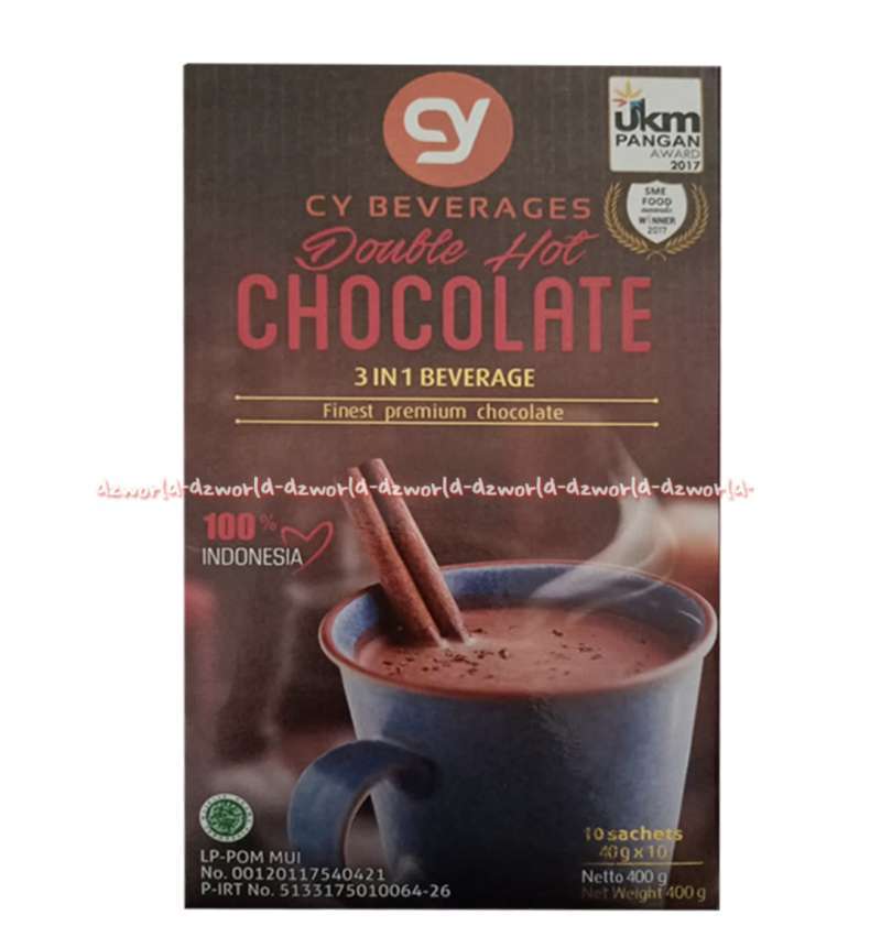 Jual Cy Choco Double Hot Chocolate 3 In 1 Beverage Minuman Coklat Instan Isi 10 Sachet Cokelat ...