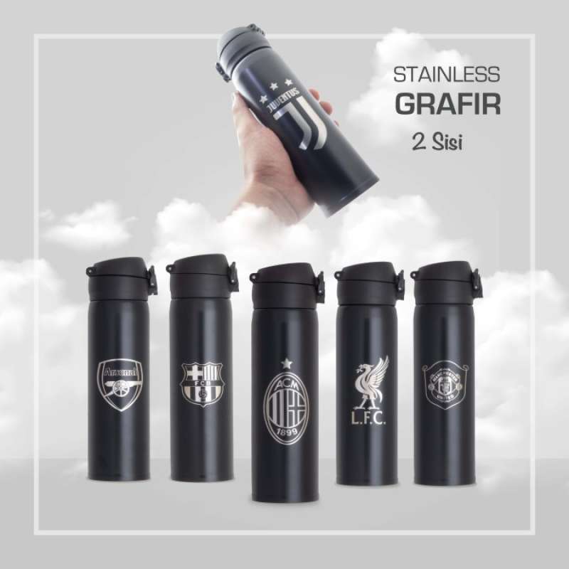 Jual tumbler botol minum stainless logo laser grafir 2 sisi tahan panas ...