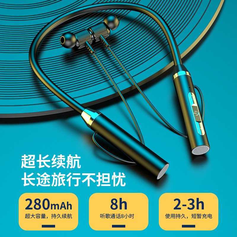 Jual Headset Bluetooth Wireless Sport Dengan Model Gantung Leher ...
