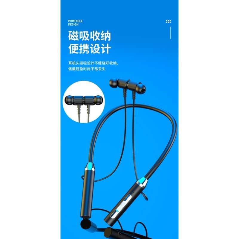 Jual Headset Bluetooth Wireless Sport Dengan Model Gantung Leher ...