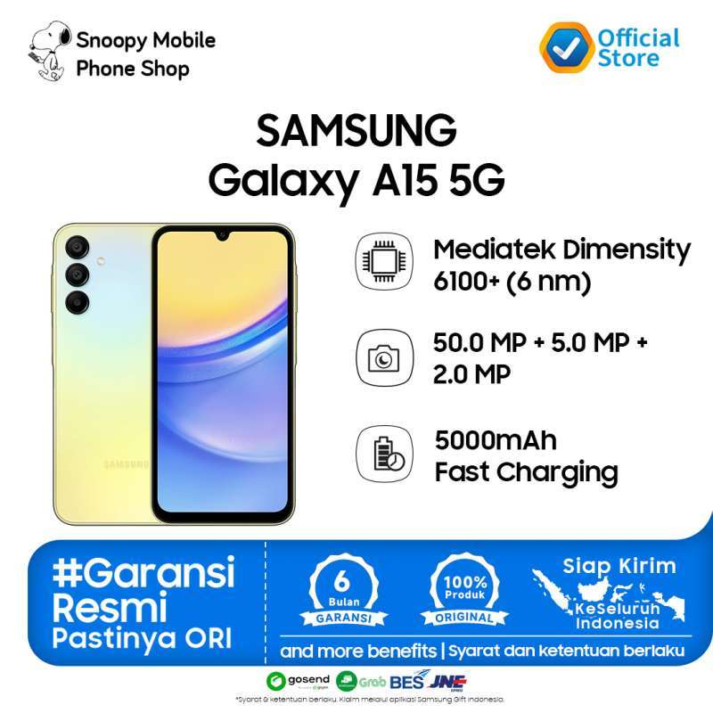 Jual Samsung Galaxy A15 5g - A156 - 8/256gb - Garansi Resmi Sein Di Seller Snoopy Mobile Phone ...