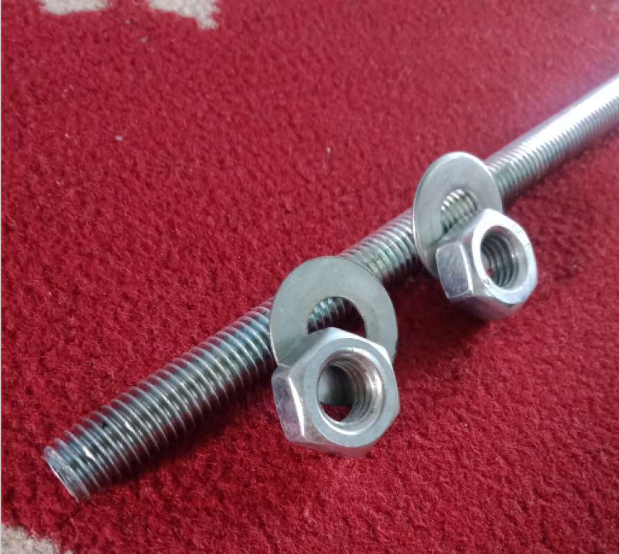 Jual As Drat M8 Lengkap Beserta Mur & Ring / Washer - Panjang 40 Cm Di ...