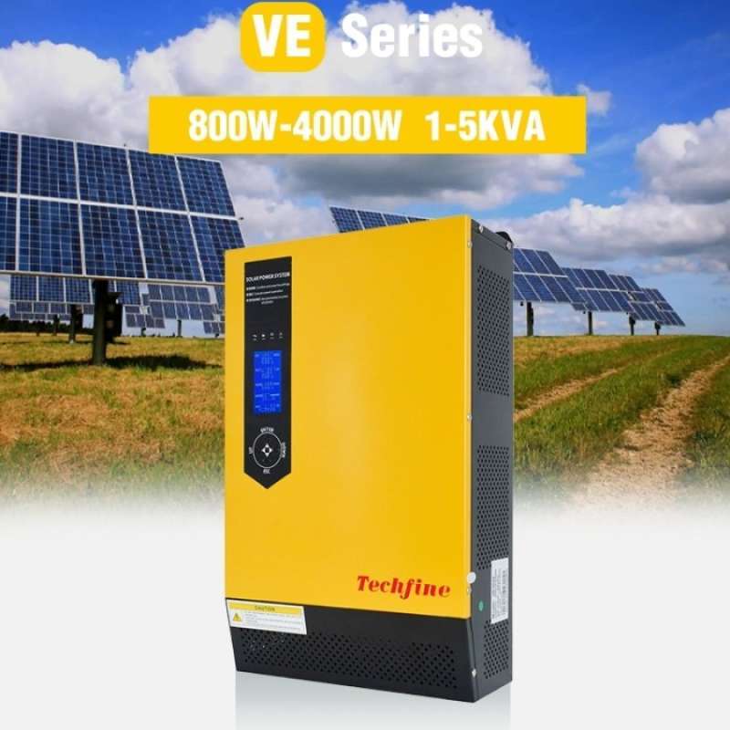 Promo Techfine Inverter hybrid trafo low frequency 3KVA with MPPT 60A ...