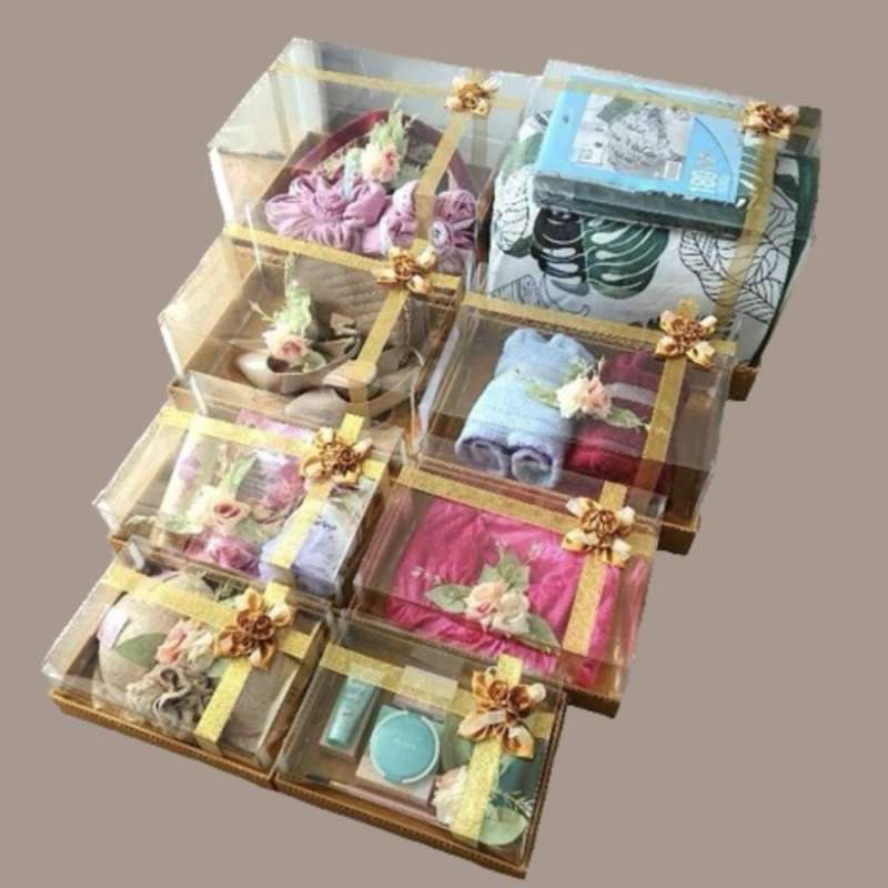 Jual Paket Hantaran Seserahan Box mika dengan isinya 8 macam di Seller ...