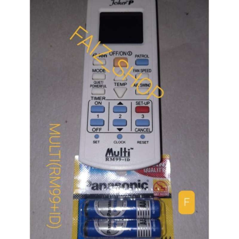 Promo Remote Ac Panasonic Jokerp-Multi Rm99 Identik A75C3169 Ä–-Ion ...