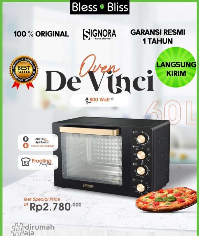 Promo Signora Oven De Vinci 60 Liter Dan Bonus (Jkt, Tng, Bks Free ...