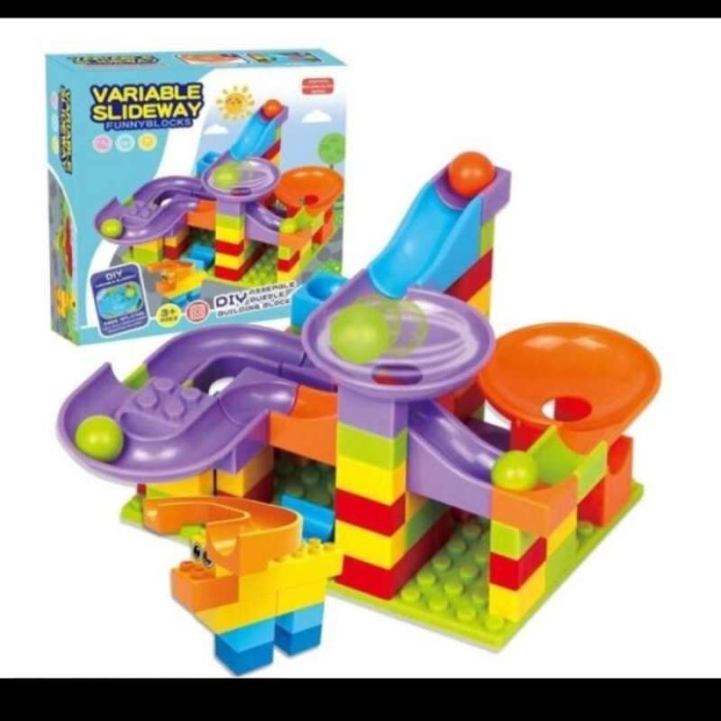 Promo Mainan Edukasi Anak Duplo Blocks / Variable Slide Way / Marble ...