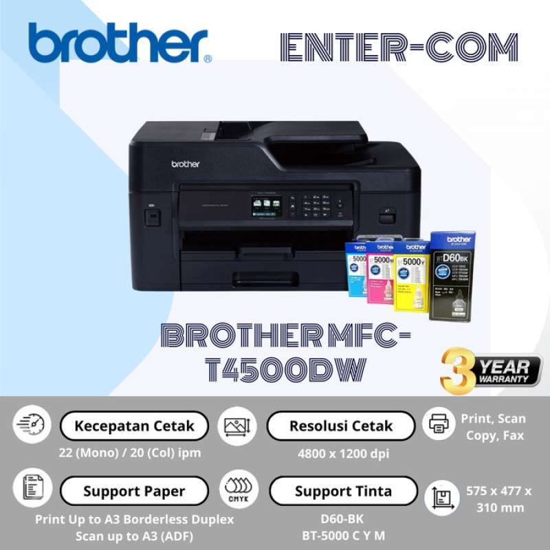 Jual Brother Mfc T4500 Dw Printer Original Murah - Harga Diskon Mei ...