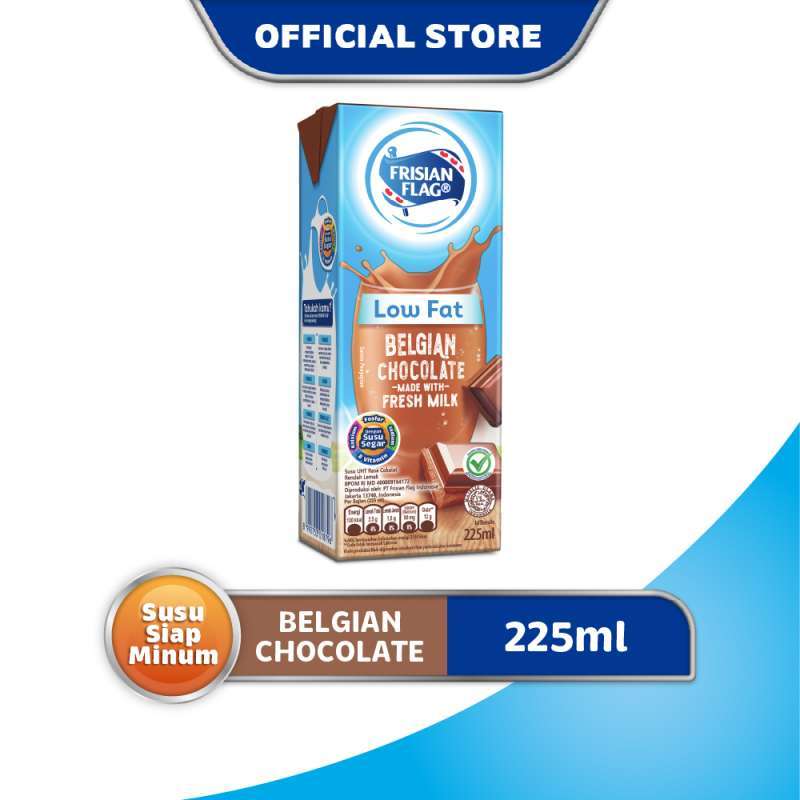 Promo Bandung - Frisian Flag Low Fat Belgian Chocolate Susu Uht [225 Ml] Diskon 10% Di Seller ...