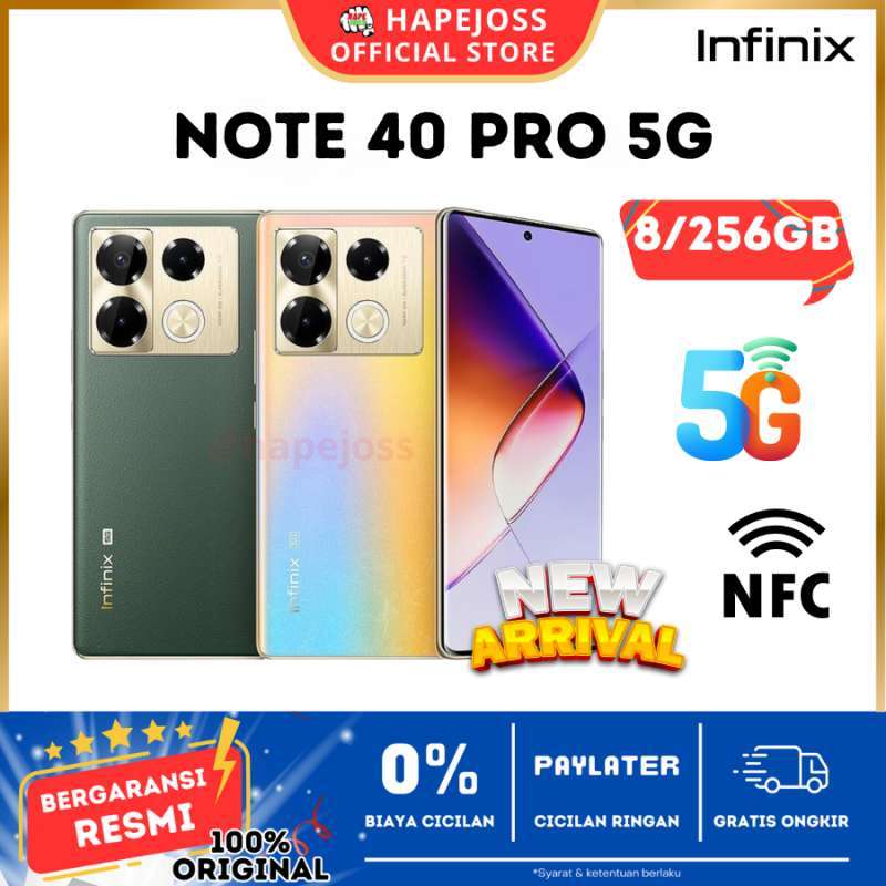 Jual Infinix Note 40 Pro 5g 8/256gb Nfc Free Wireless Charging - Gold ...