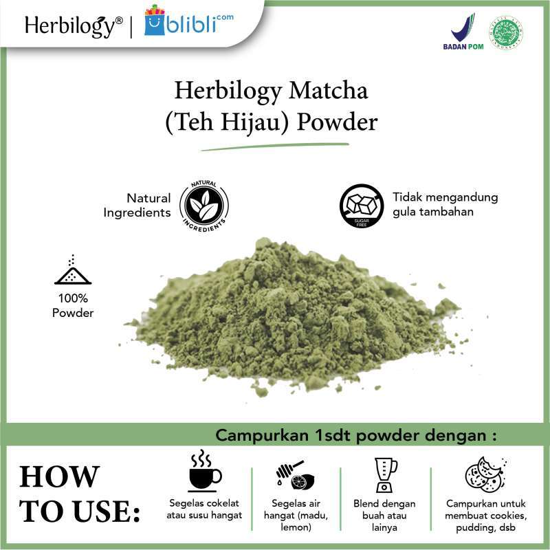 Promo Whs - Herbilogy Matcha Powder (100 G) Diskon 75% Di Seller ...