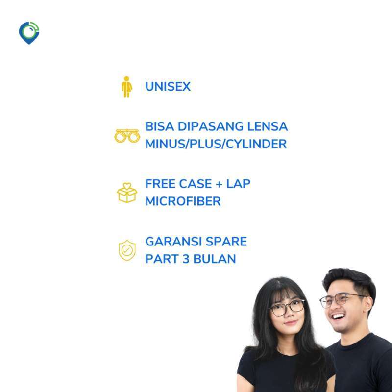 Promo Zonakacamata - The Classic Tate Kbt 98t68 C2 - Frame Kacamata - Pria/wanita - Minus ...