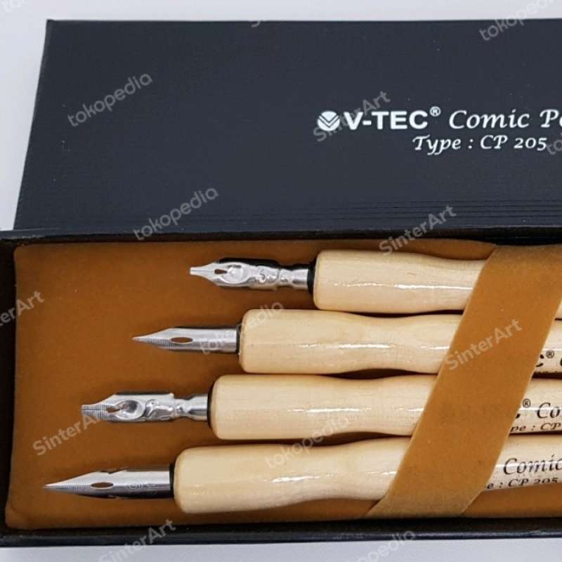 Jual Vtec Comic Pen Set Cp 205 Calligraphy Kaligrafi Drawing Gambar ...