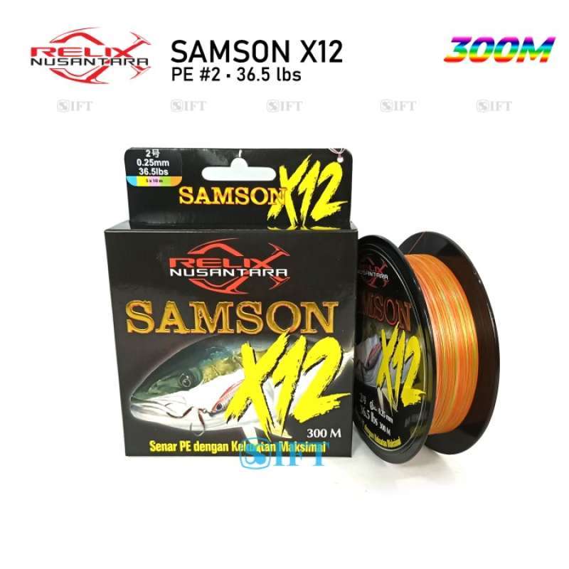 Jual Senar Pe Relix Nusantara Samson X12 | 300 Meter | Braid - #4/63 ...