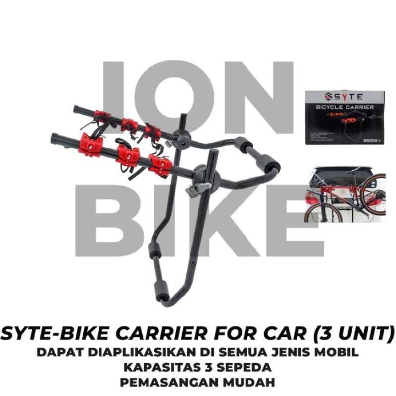 Jual Bike Carrier Syte 3 Sepeda Untuk Di Mobil - Bagasi Hanger Rak ...