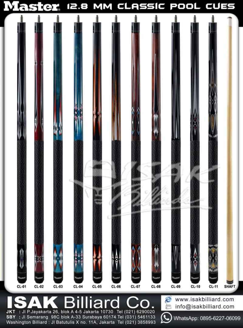 Jual Master Pool Cue Cl-10 - Classic Stick Billiard Stik Biliar Cues ...