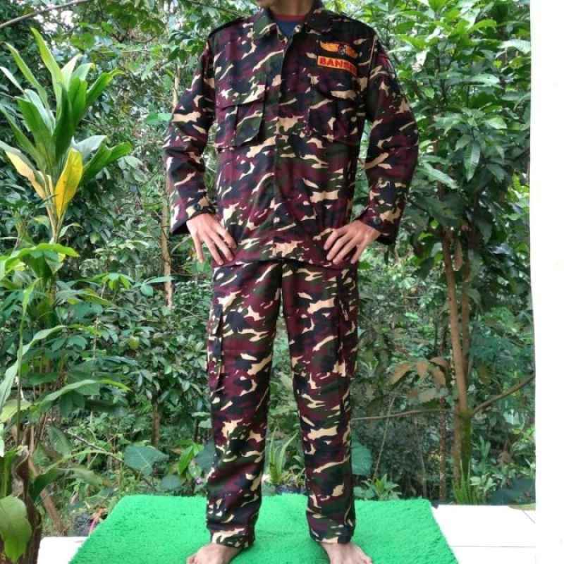 Jual Seragam Pdl Banser Nasional Bahan Wr Baloteli Anti Air - Xxl ...
