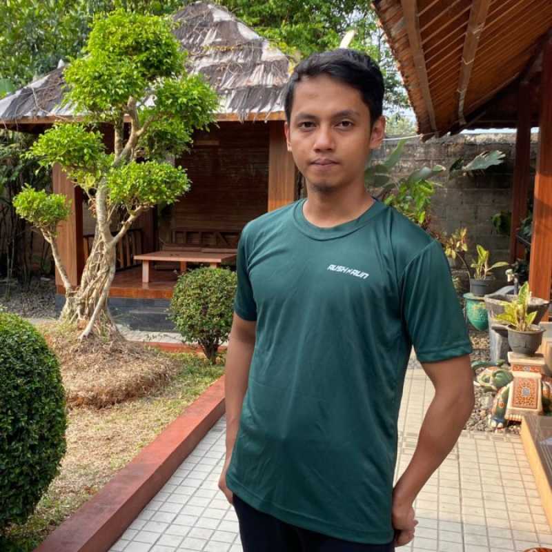 Jual Rush N Run Baju Olahraga Pria Lengan Pendek Bahan Dry Fit Warna ...