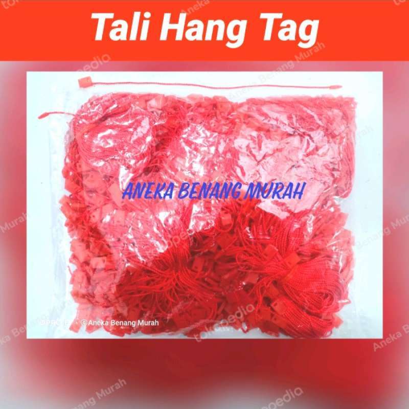 Jual String Pin Benang - Tali Hang Tag Produk - Merah @1000pcs - Hitam ...