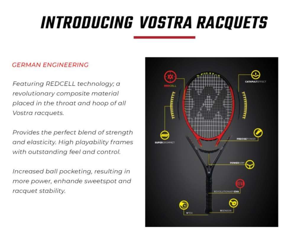 Jual Raket Tenis Volkl Vostra V4 V6 V8 Series 2024 Original Tennis Rackets Di Seller Regstore ...