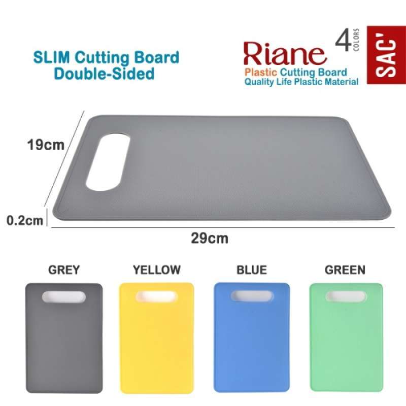 Jual Riane Pvc Cutting Board Talenan Plastik 2 Sisi Papan Potong Sayur ...