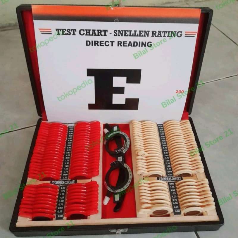 Promo Alat Kir Mata Alat Periksa Mata Trial Lens Set 10 Dioptri Diskon ...