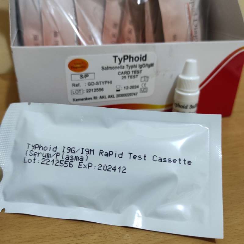 Promo Typhoid Salmonella Typhi Card Igg Igm Sky Test Isi 25 Device ...