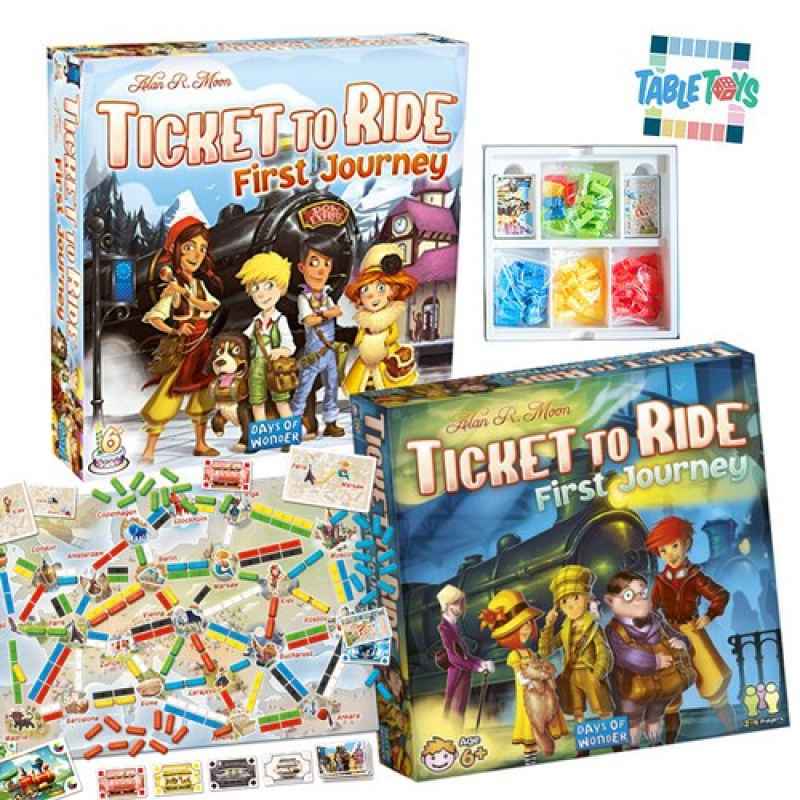 Promo Ticket To Ride First Journey To America (usa Map) Board Game ...