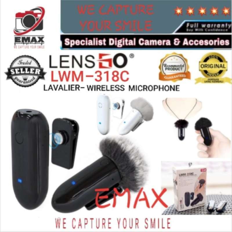 Promo Microphone Lensgo Lwm-318c Wireless Mic Lwm318c Lwm 318c Camera ...