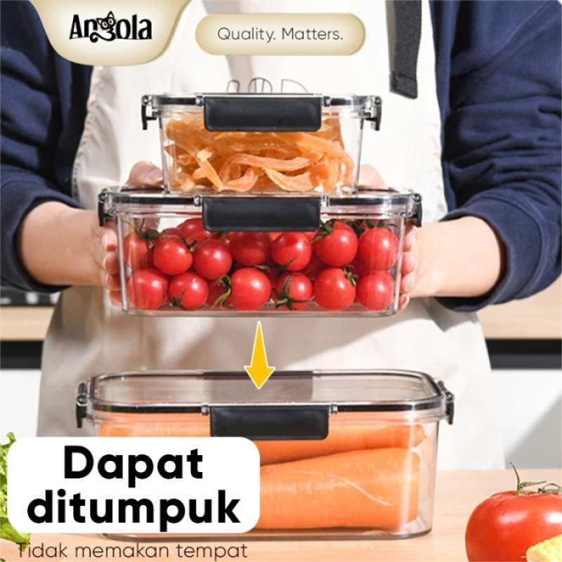 Jual Angola Food Container C60 Tempat Penyimpanan Makanan 450ml Di ...