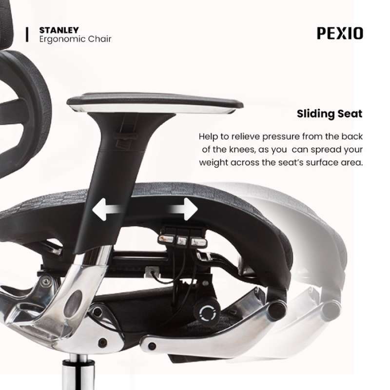 Jual Pexio Stanley Kursi Kantor Ergonomis Hitam Baru Di Seller ...