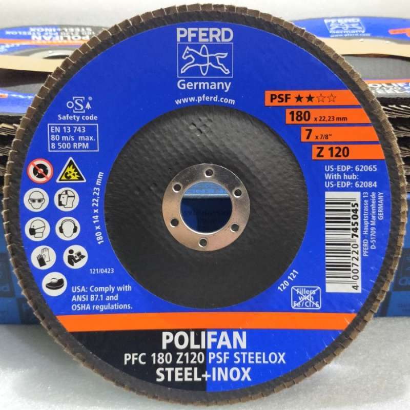 Jual Polifan Pfc 180 Z120 Psf Steelox Pferd Flap Disc Amplas Susun 7 Di Seller Yama - Cengkareng ...