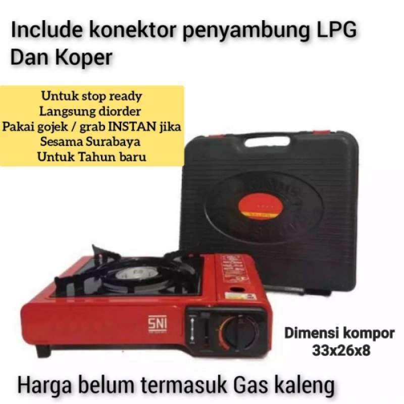 Jual Kompor Gas Portable 1 Tungku 2 In 1 Gas Lpg / Gas Kaleng Sni Myvo ...