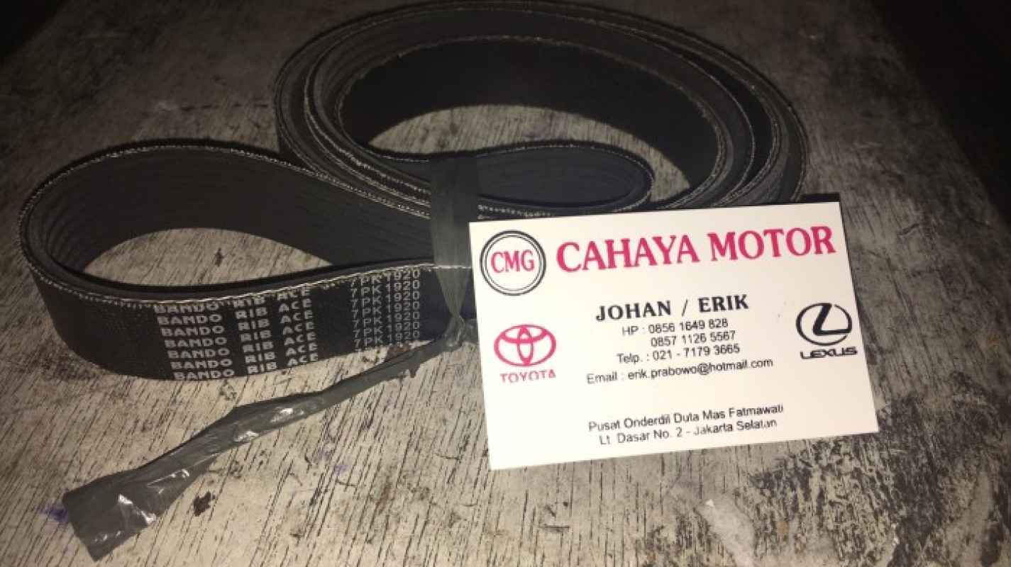Promo Van Belt V Belt Fan Belt Alphard Harrier Bando 7pk1920 Diskon 23% Di Seller Rakki Store ...