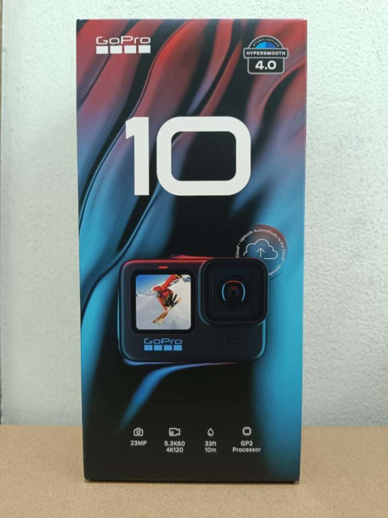 Jual Gopro Hero 10 Black Edition Hypersmooth 5.3k 60fps Go Pro Hero X ...