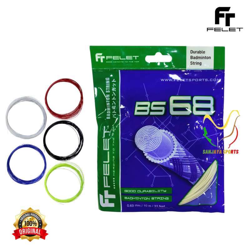 Jual Senar Badminton Felet Bs68 Durability Power Bs 68 Original Di ...