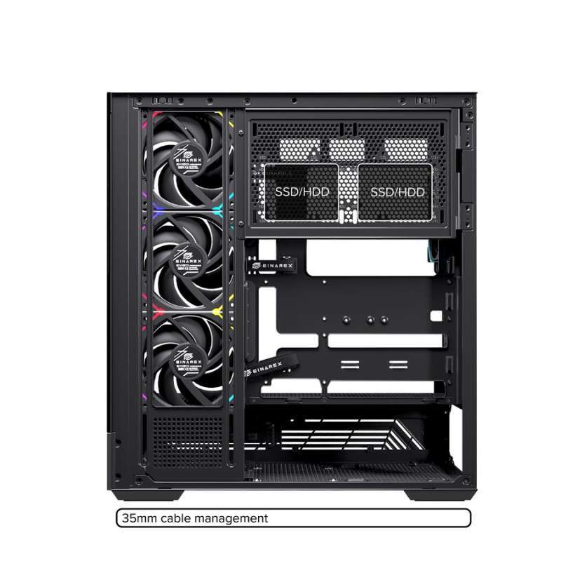 Jual Casing Pc Gaming Einarex Prisma S800 Atx 4 Fan Rgb Support ...
