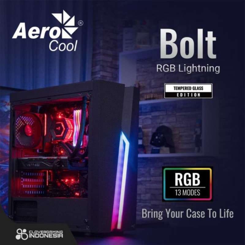 Jual Aerocool Bolt - Aero Cool Casing Mid Tower Pc Di Seller Clover ...