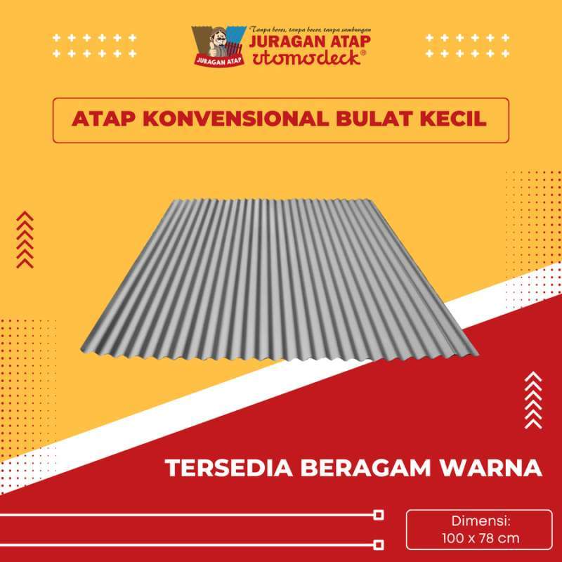 Jual ATAP BAJA RINGAN KONVENSIONAL BULAT KECIL UTOMODECK - UTOMOCOIL AZ ...