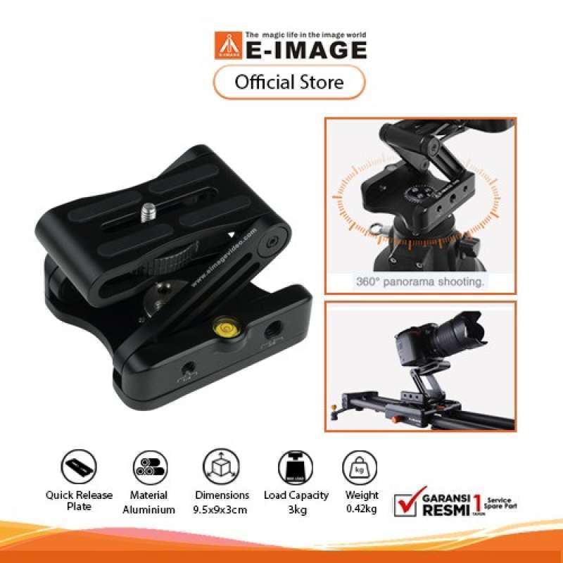Jual E-image FH-20 Flexibel Head Z Style Mounting Tilting Camera Base ...