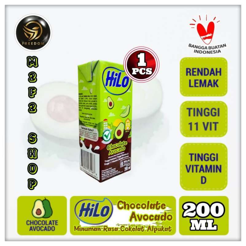 Promo Susu HiLo Rasa Chocolate Avocado | Cokelat Alpukat Kotak UHT - 200 ml (Kemasan Satuan ...