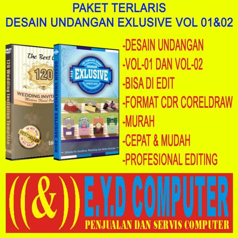 Jual Paket 8 In 1 Desain Undangan Exlusive Vol 1-2 Dan Kotak Persegi ...