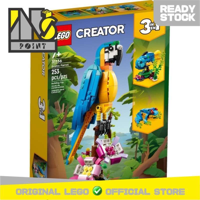 Jual LEGO 31136 - Creator - Exotic Parrot di Seller InsPoint Official ...