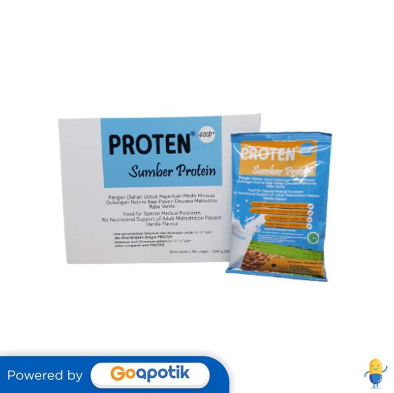 Jual Proten Gold Vanilla 52 Gram Box 20 Sachet Di Seller Apotek Finda ...