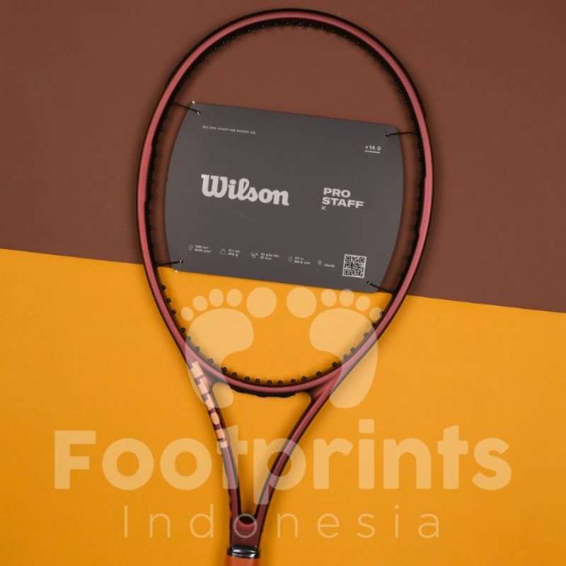 Jual Footprints Indonesia Raket Tenis Wilson Pro Staff X V14 100 Tennis Racket 315 Gr Original ...