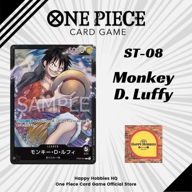 Jual One Piece Card Game St08-001 Monkey D. Luffy L Di Seller Happy Hobbies Hq - Jemur Wonosari ...