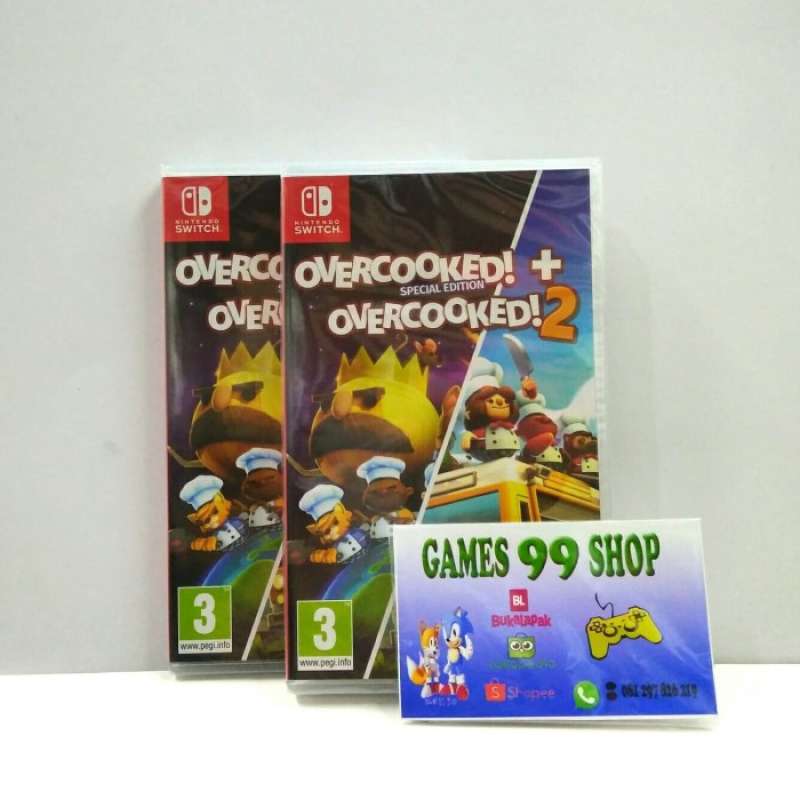 Promo Overcooked + Overcooked 2 Switch Diskon 17% di Seller Gadget ...