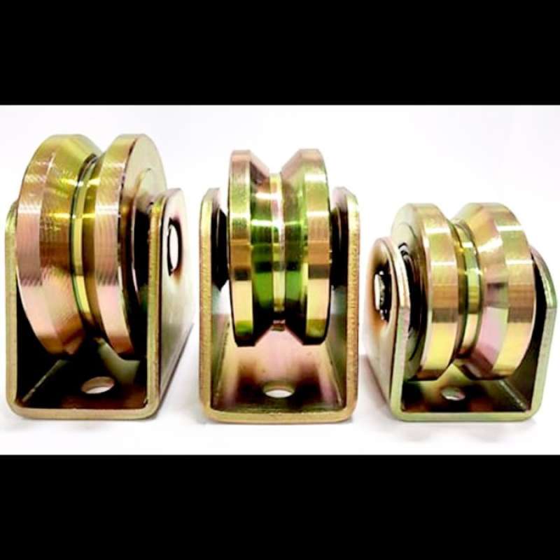 Promo Roda Rel Pagar Bubut Besi Double Bearing Galvanized Sliding Gate ...