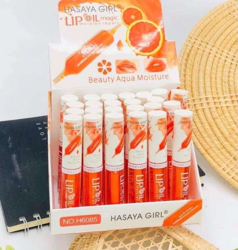 Promo [Lusinan] Lip Oil Hasaya Girl Beauty Aqua Moisture No.H6085 Diskon 33% di Seller Lulla ...